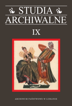 Studia Archiwalne – Archiwa Państwowe