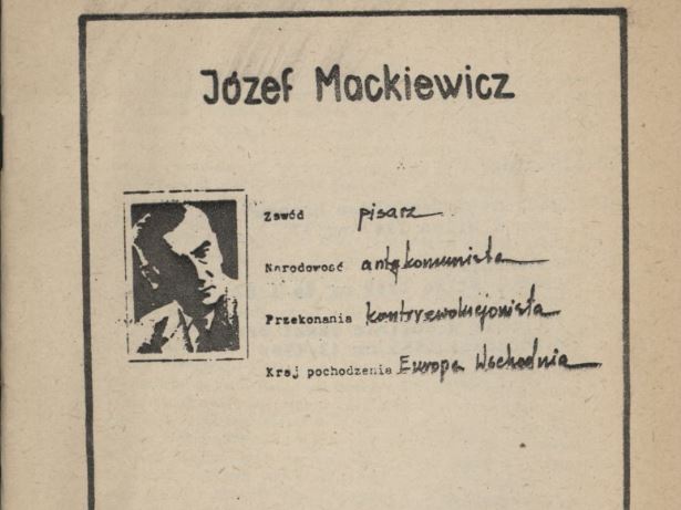 Patron roku 2022 Józef Mackiewicz (1902-1985) – State Archives